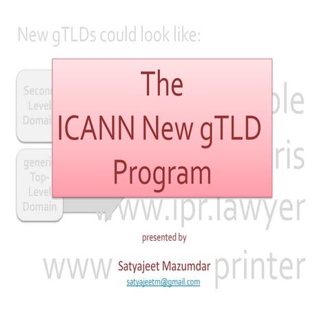 The ICANN New gTLD Program | PPT