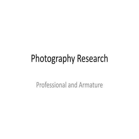 photography examples analysis. | PPTX