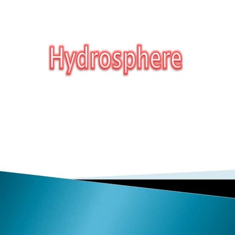 hydrosphere | PPT