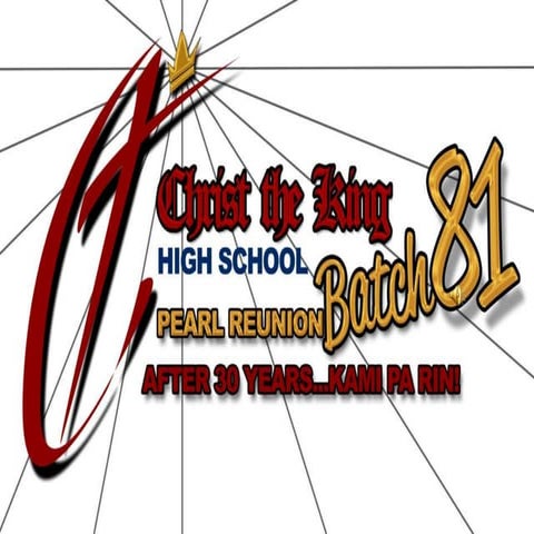 CTKHS Batch 81 30th Year Reunion | PPTX