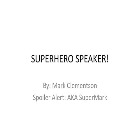 Superhero Powers | PPT