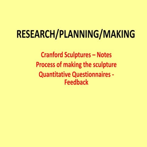Research/Planning/Making | PPTX