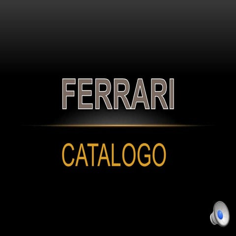 PRESENTAZIONE FERRARI | PPT