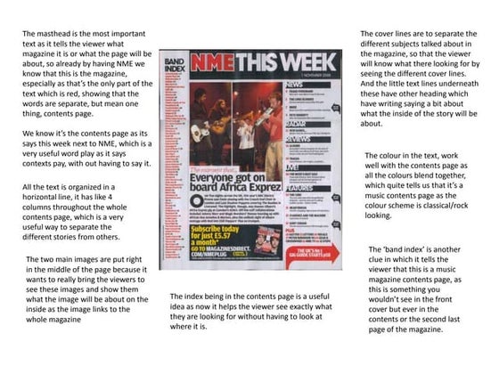 Music magazine contents page | DOCX