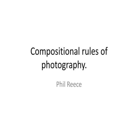 Compositional Rules of Photography | PPTX