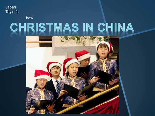 Learn Chinese Christmas Vocabulary | PPTX