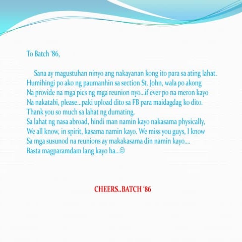 SJA Batch 86 Silver Jubilee Homecoming | PPSX