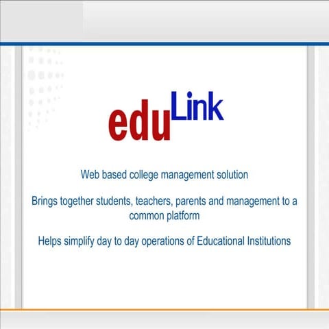 EduLink Presentation | PPT