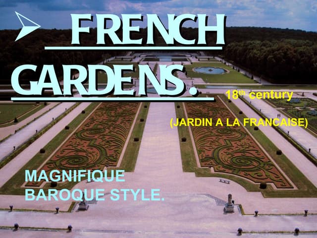French garden ppt | PPTX | Landscaping | Home & Garden