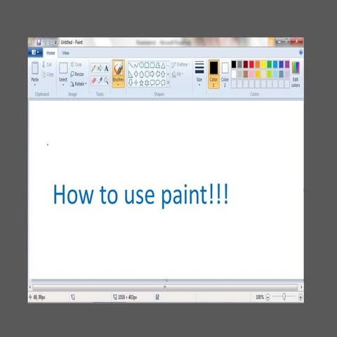 how to use paint! | PPT
