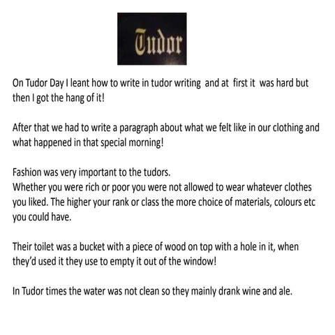 History tudor fashion | PPTX