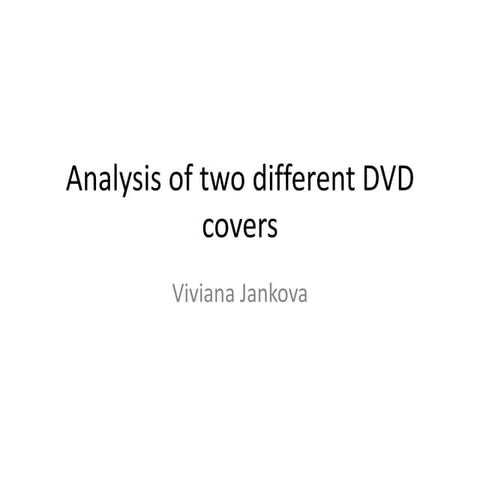 Media dvd cover analysis | PPTX