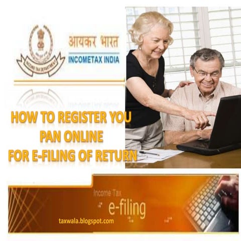 How to reg. your pan online for filing income tax return | PPTX