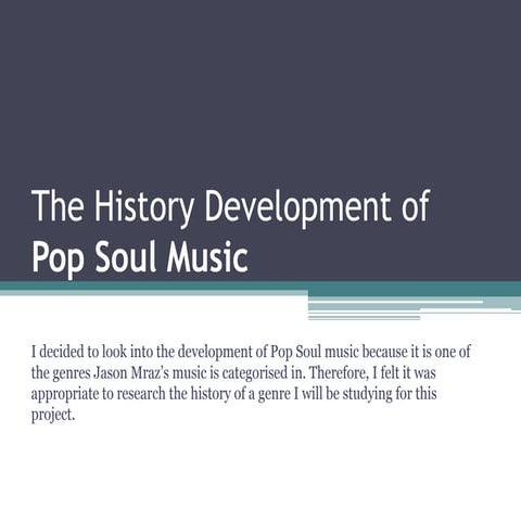 The History of Soul Pop Music | PPTX