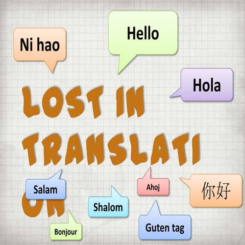 Lost in Translation | PPT