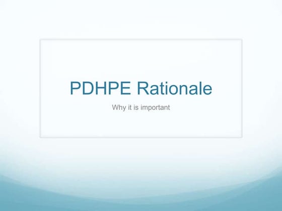 Pdhpe powerpoint | PPTX