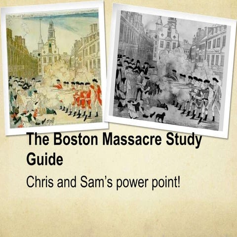 Haile Middle School: Boston Massacre | PPTX