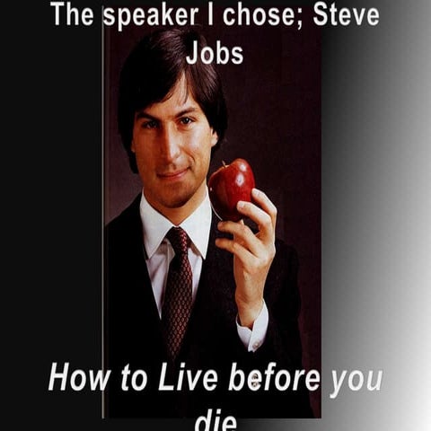 Ted Talk Steve Jobs | PPTX
