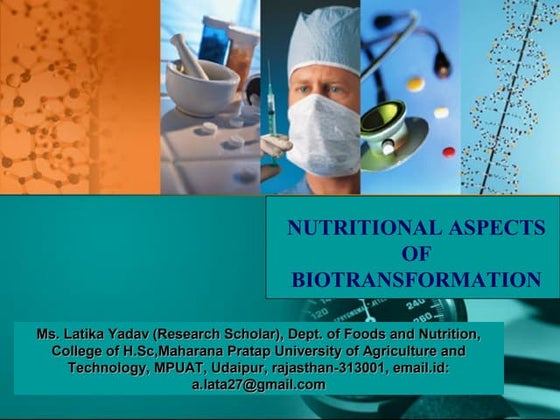 Biotransformation of drug | PPT