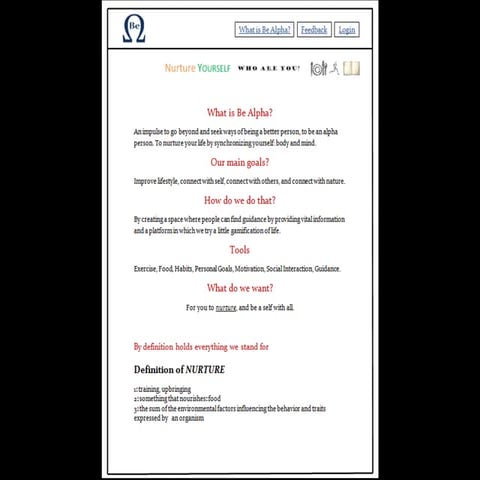 BE ALPHA Lo-Fi Prototype | PPSX