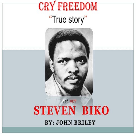 Cry freedom | PPTX