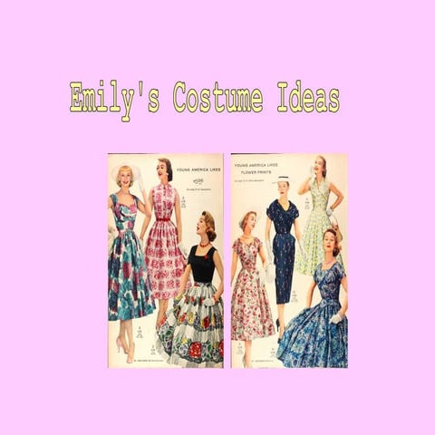 Costume Ideas for 'The Ford' | PPT
