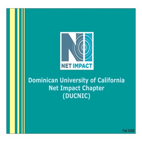 Net Impact Chapter Updated | PPT