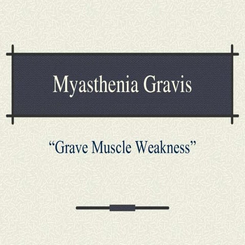 myasthenia gravis | PPT