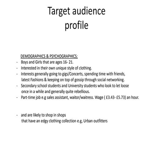 Target Audience | PPTX