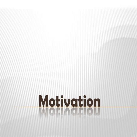 Motivation at work | PPT