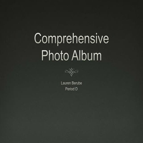 Psych Comprehensive Photo Album | PPT