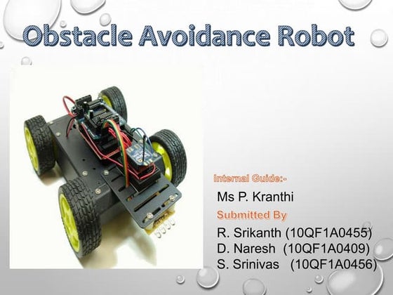 Obstacle Avoidance Robot Powered By Arduino Ppt 2695