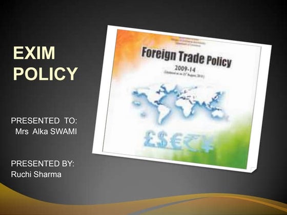 Export Import policy | PPT
