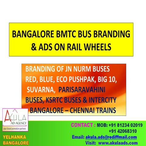 Bangalore Bus Branding | PPT