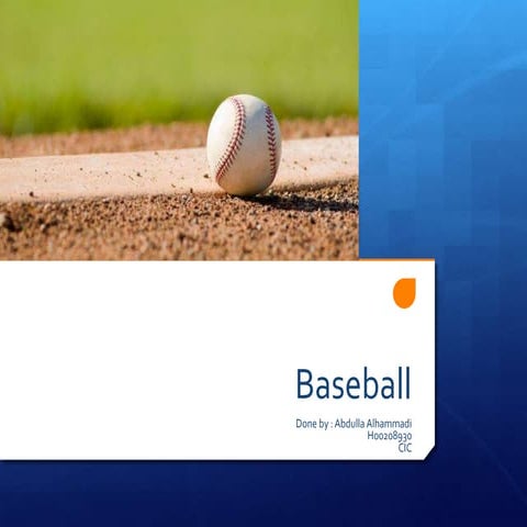 Presentation1 (Baseball) | PPT