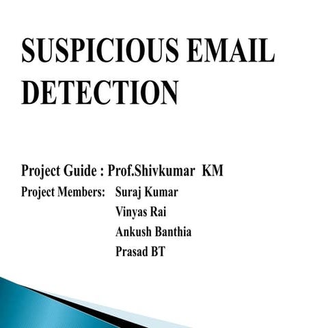 Suspicious Email Detection | PPTX