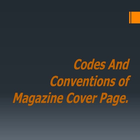 Codes and Conventions. | PPTX