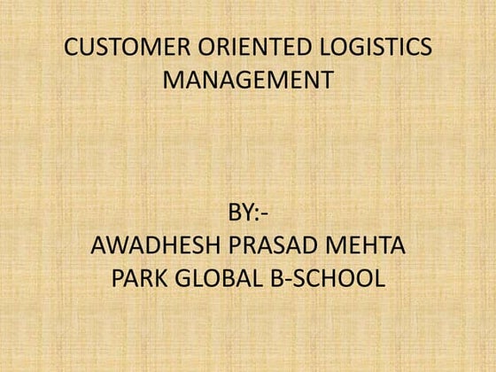 Logistics LOA | PDF | Logistics | Business