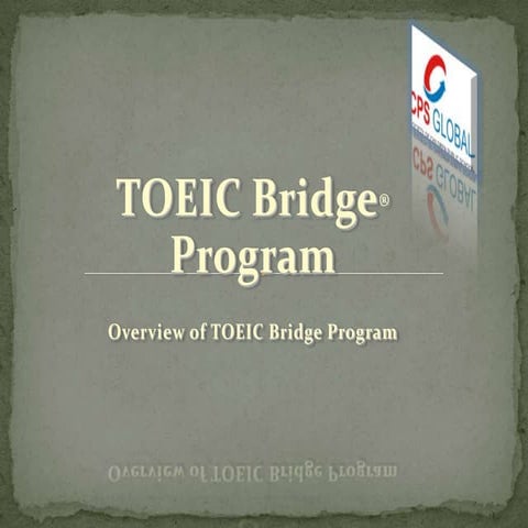 TOEIC BRIDGE | DOC