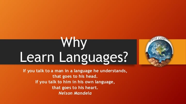 Why Learn Languages
