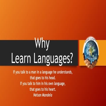 Why Learn Languages | PPT