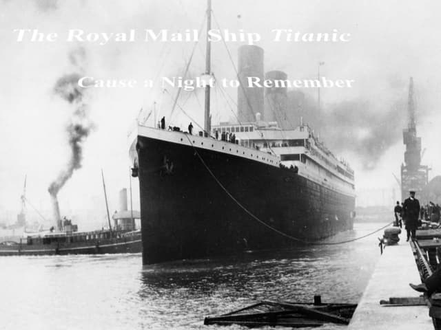 Titanic | PPTX | Cruises | Travel Type