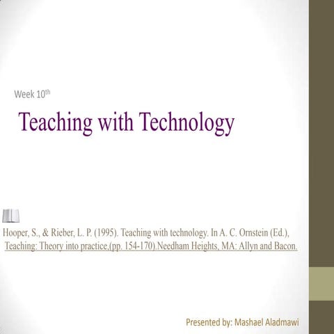 Teaching with Technology | PPT