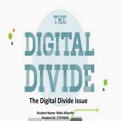 The digital divide | PPTX