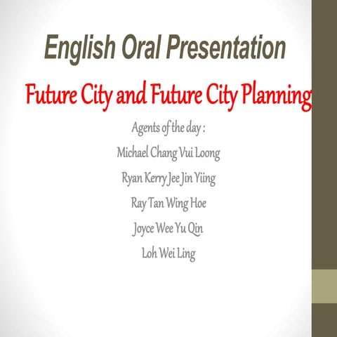 English Oral Presentation | PPTX