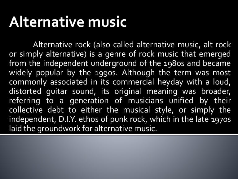 Alternative Music alternative-music