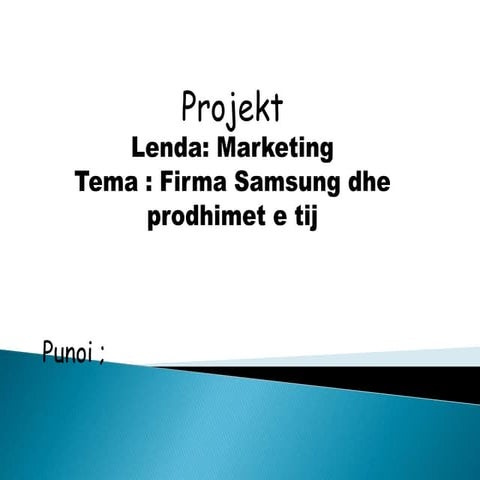 Projekt ne marketing | PPSX