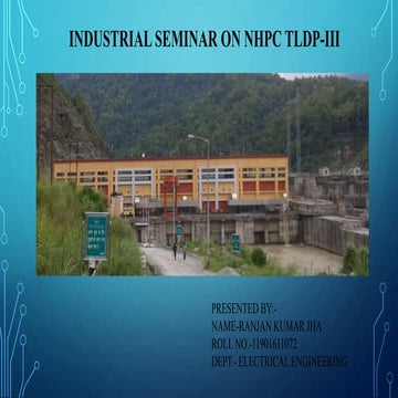 Presentation on NHPC (TLDP-III) | PPTX