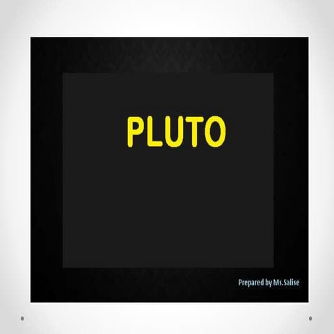 Too pluto and beyond