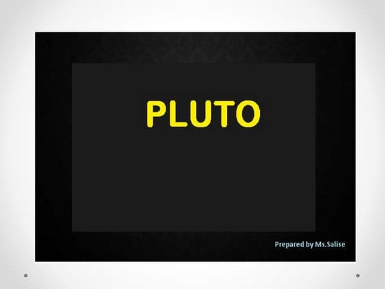 Pluto The Dwarf Planet | PPT | Geology | Science